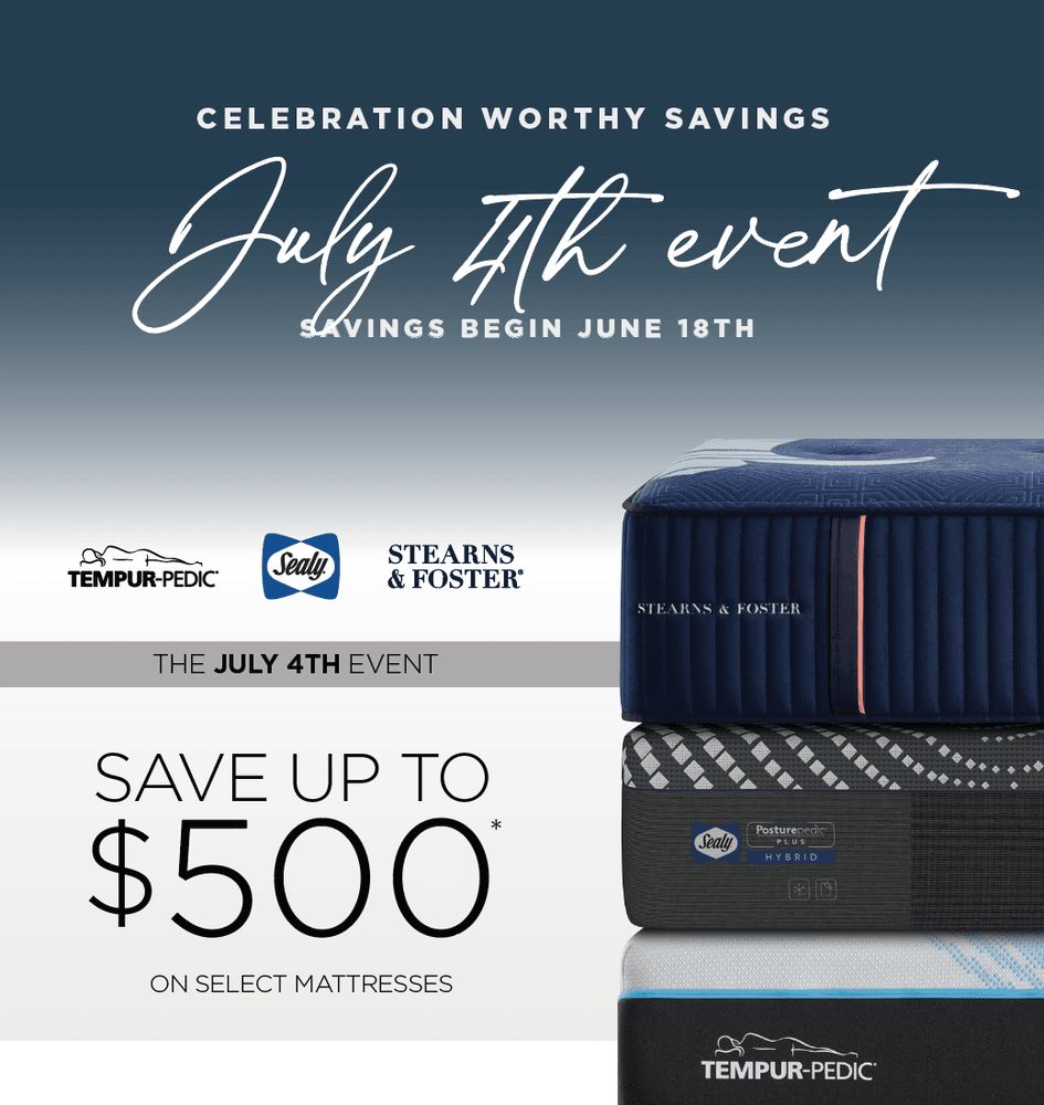 Stars, Stripes, and Savings: Up to $500 Off Select Mattresses This July ...